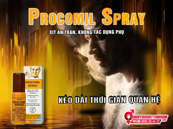 Chai Xịt Procomil Spray Hỗ Trợ Cải Thiện Tình Trạng Chống Xuất Tinh Sớm